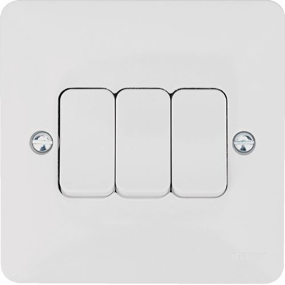 10AX 3 Gang 2 Way Wall Switch| Electrical Wholesaler