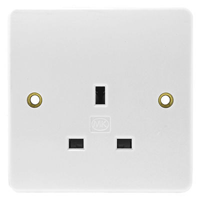 13A 1 Gang Unswitched Socket| Electrical Wholesaler