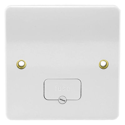13A Double Pole Unswitched Fused Spur with Flex Outlet| Electrical ...