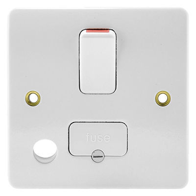13A Double Pole Switched Fused Spur with Flex Outlet| Electrical Wholesaler