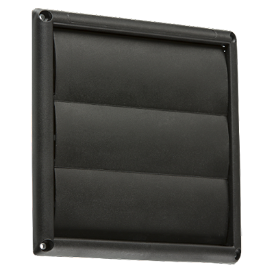 150mm 6" Gravity Shutter - Black| Electrical Wholesaler