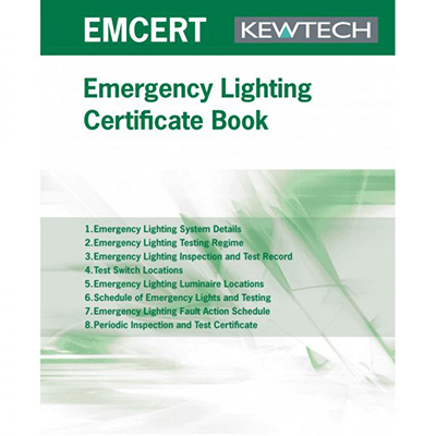 EMCERT Emergency Lighting Certification Book| Electrical Wholesaler