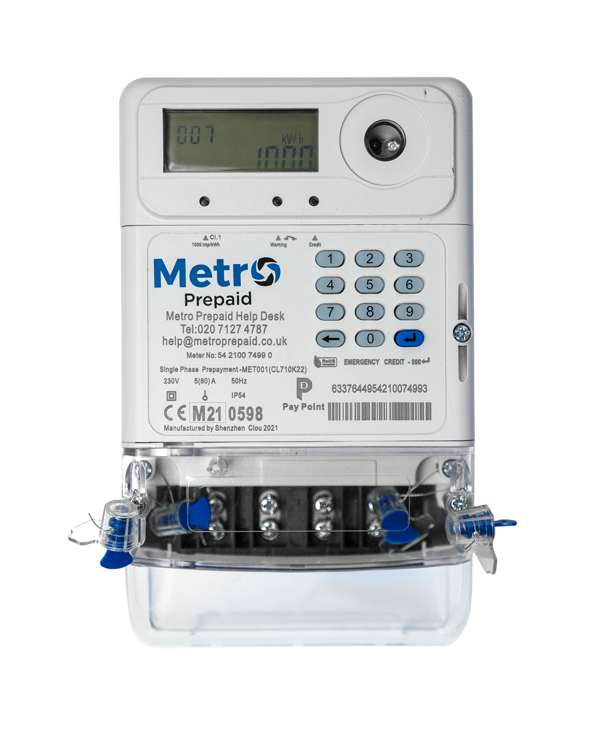 Metro Prepayment Meter - Single Phase| Electrical Wholesaler
