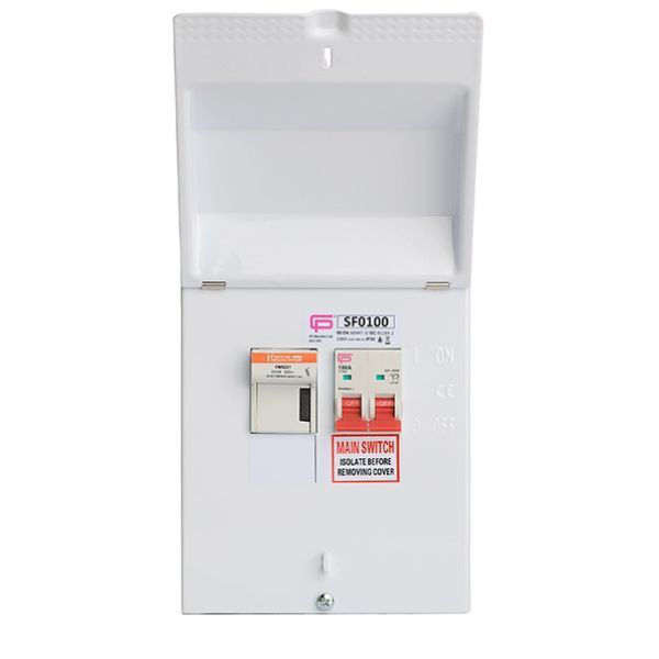 Fusebox 100A 1P+N Pole Fused Switch - 63A 80A 100A Fuses| Electrical ...