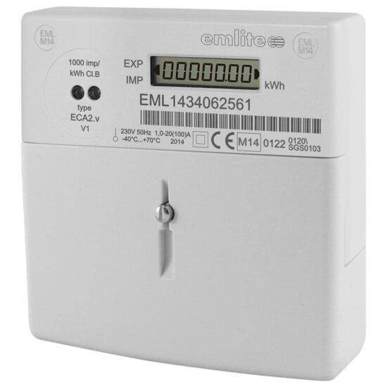 Emlite Single Phase 100A MID Approved meter| Electrical Wholesaler
