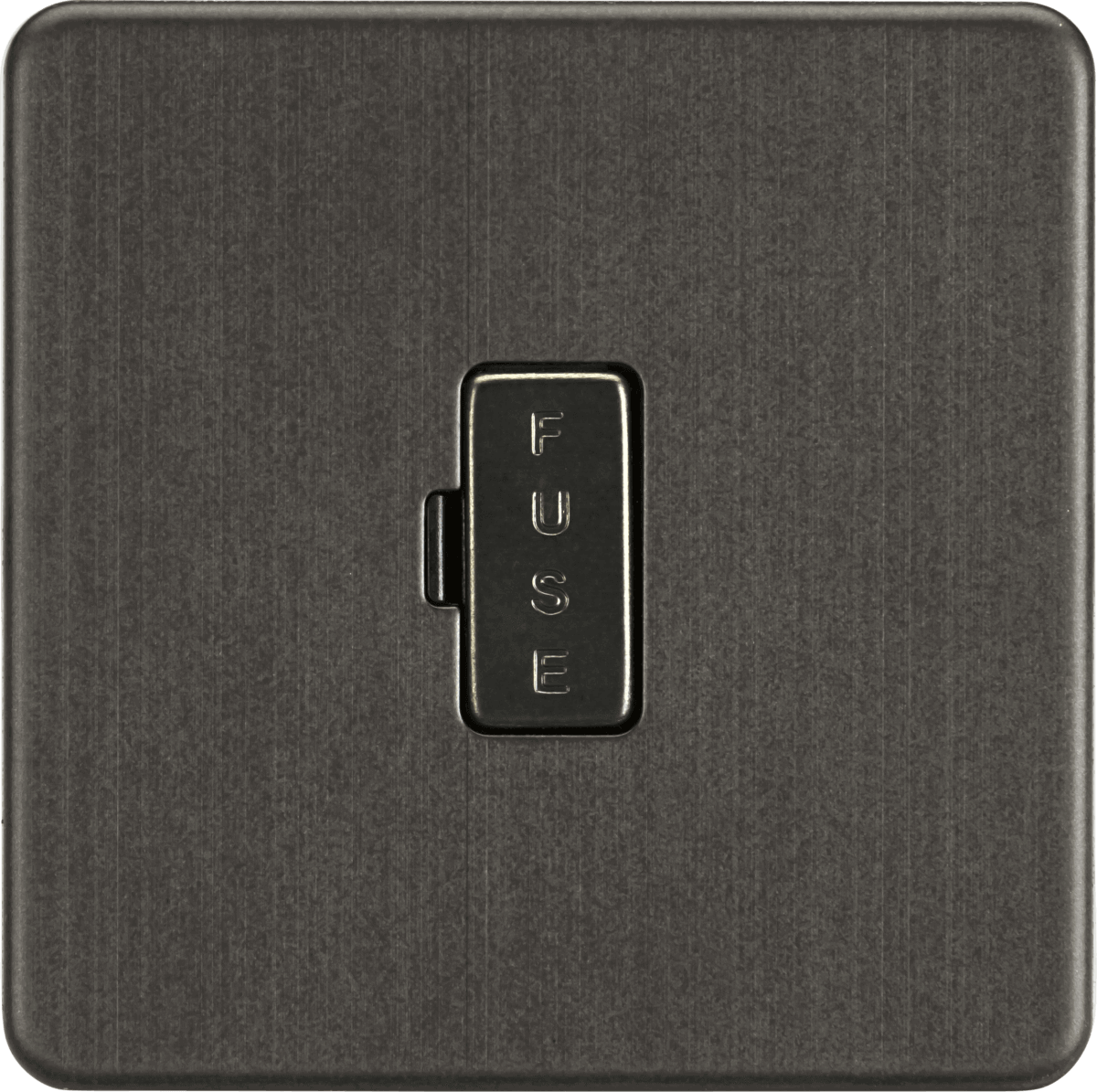 Screwless 13A Fused Spur Unit - Smoked Bronze| Electrical Wholesaler