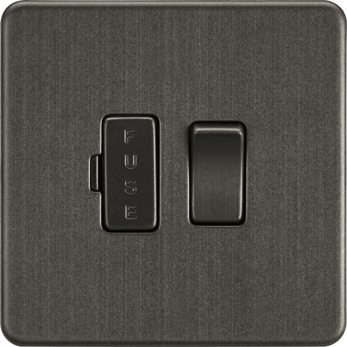 Screwless 13A Switched Fused Spur Unit - Smoked Bronze| Electrical ...