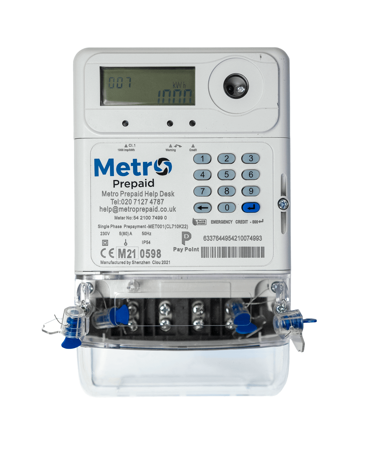 Metro Prepayment Meter - Single Phase| Electrical Wholesaler