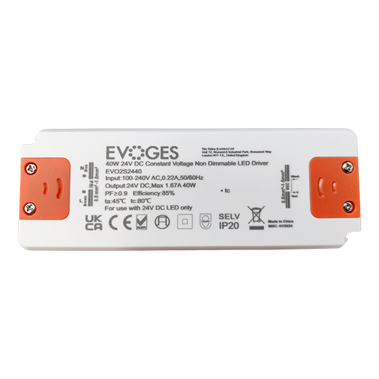 40W 24V DC Constant Voltage Non-Dimmable LED Driver | Electrical Wholesaler
