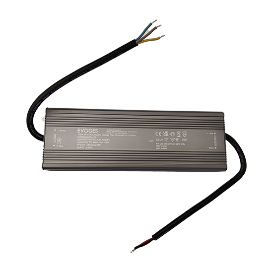 100W 24V DC Constant Voltage IP67 Triac Dimmable LED Driver ...