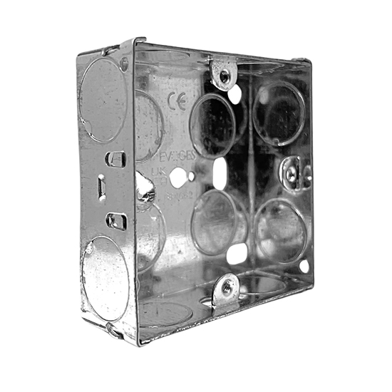 1 Gang 25mm Metal Back Box | Electrical Wholesaler