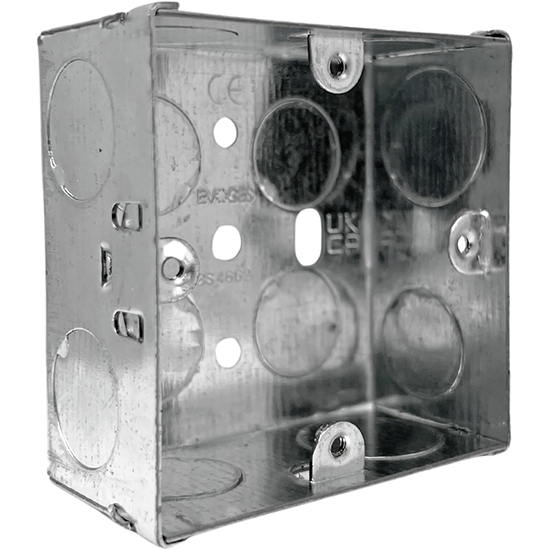 1 Gang 35mm Metal Back Box| Electrical Wholesaler