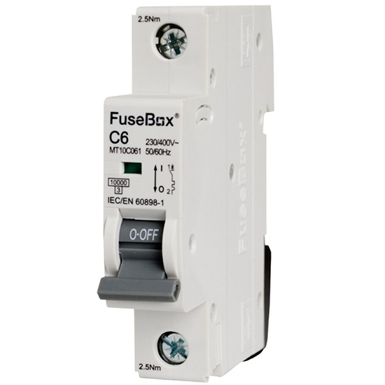 MT10C061 Single Pole 6A 10kA C Curve MCB| Electrical Wholesaler
